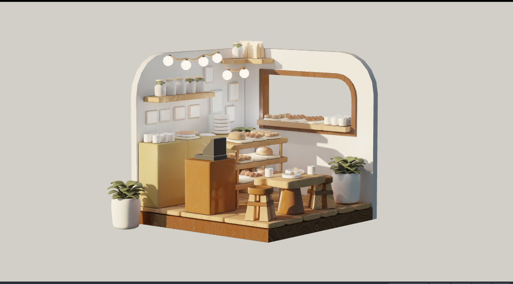 3D Little Bakery - Three JS | Frontend Forever