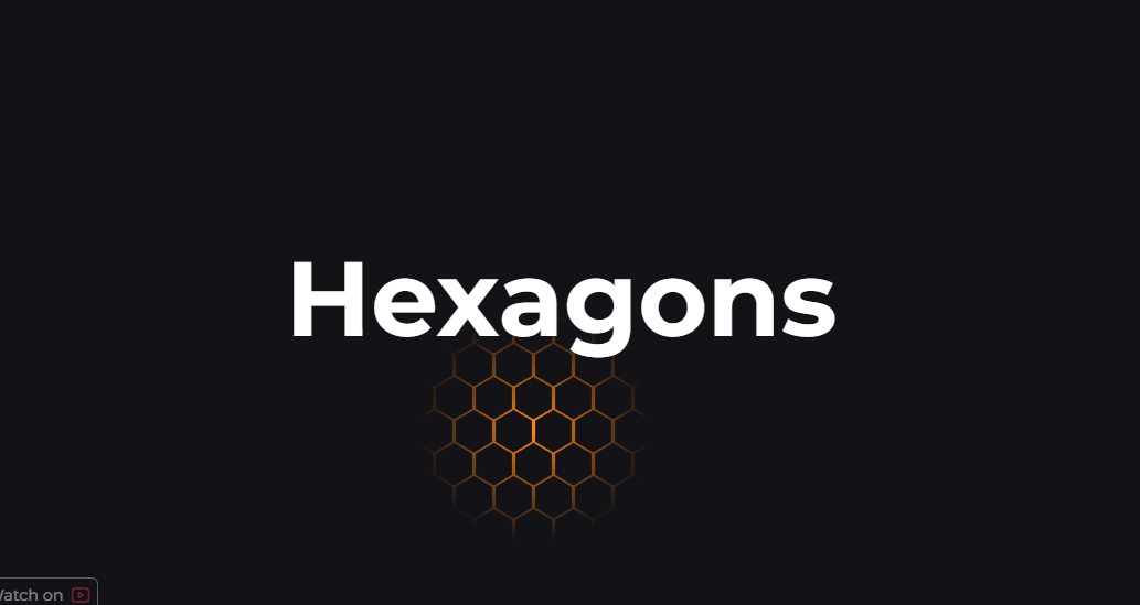 Hexagons background | Frontend Forever