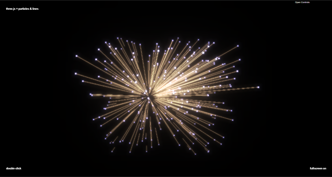 three.js + particles & lines | Frontend Forever
