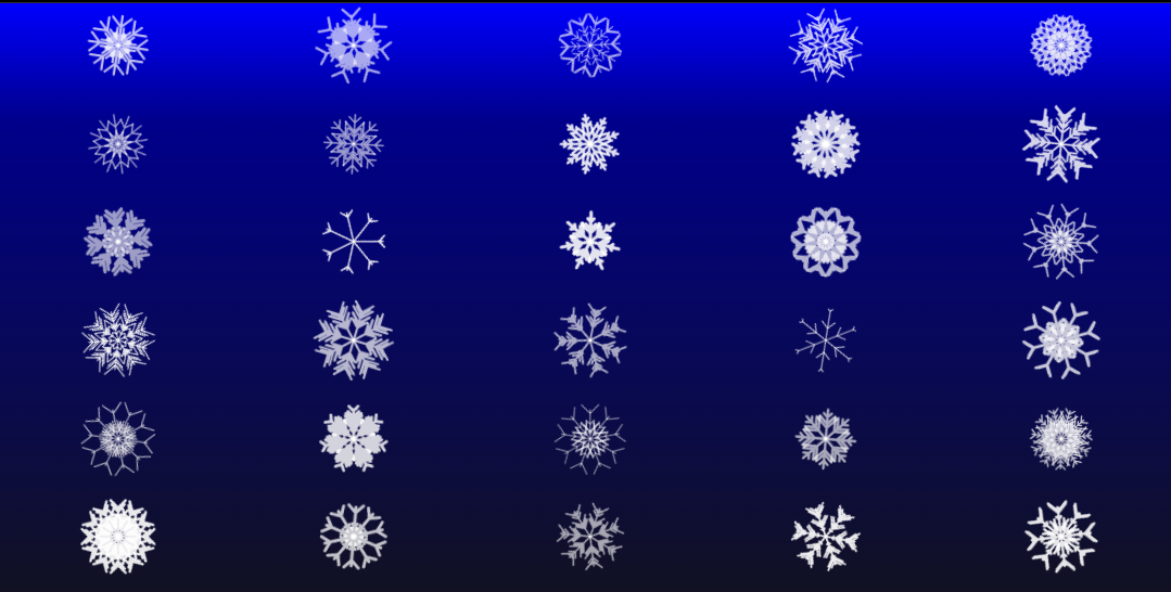 Random Snowflake SVGs | Frontend Forever